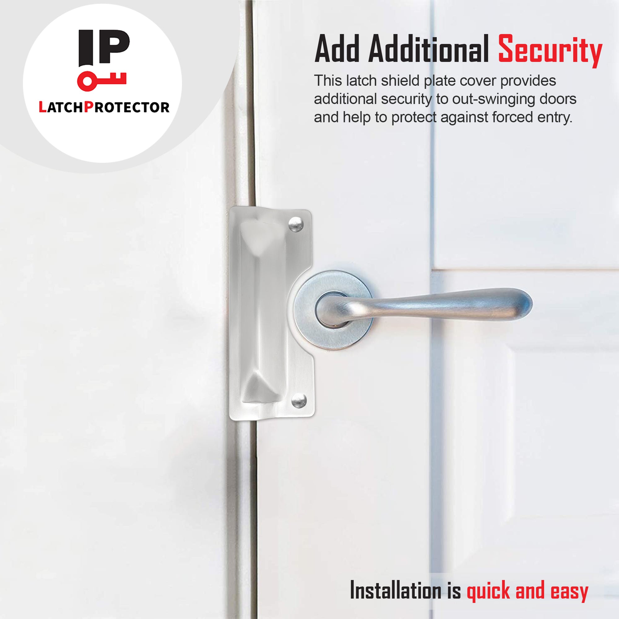 LP211 3" X 7" Latch Guard for Out-Swinging Doors – LATCHPROTECTOR